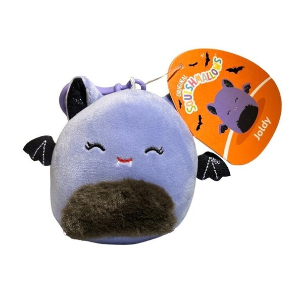 Squishmallows | Toys | Squishmallows Joldy The Purple Bat 35 Clip On ...